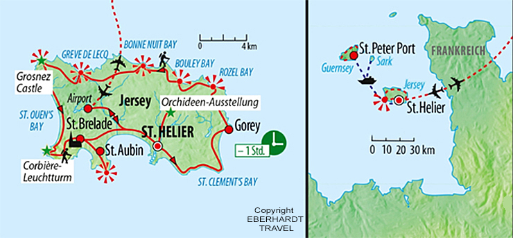 Die Kanalinseln - Jersey, Guernsey und Sark